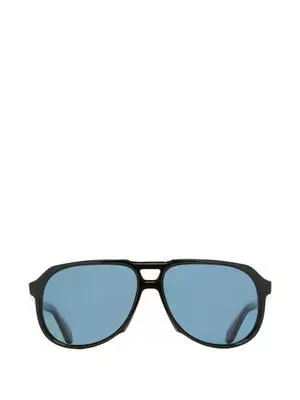 CUTLER & GROSS Geometric Frame Sunglasses - Black