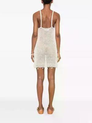 TERRY PUESTO Crochet Knit Mini Dress