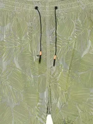 RRD Leaf-print Drawstring Shorts