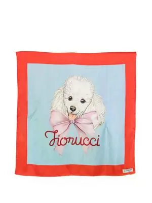 Fiorucci Dog-print Scarf - Red