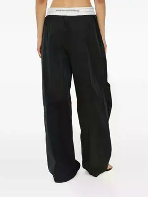 Alexander Wang Cotton Track Pants With Logo Waistband