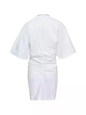 Alexander Wang Zip-up Gathered Mini Dress - White