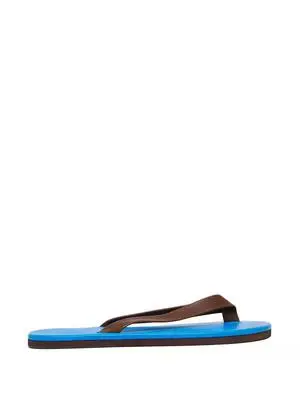 Auralee Soft Leather Flip Flops