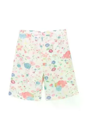 WALTER VAN BEIRENDONCK All-over Floral Print Shorts - White