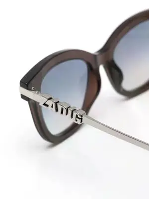 Zadig&Voltaire Logo-plaque Cat-eye Sunglasses - Brown