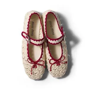 Miu Miu Crochet Ballerinas