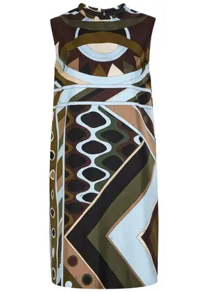 Emilio Pucci Printed Silk Mini Dress - Multicoloured