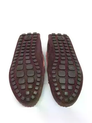 LOUIS VUITTON Suede Bow Detail Loafers