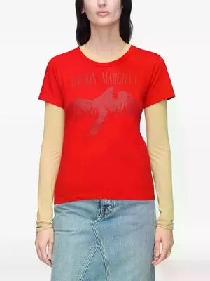 MAISON MARGIELA Cotton T-shirt With Bird Motif