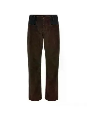 MAISON MARGIELA Corduroy Straight-leg Trousers - Brown