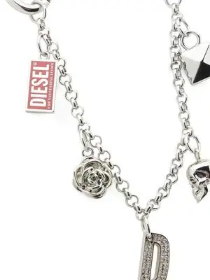 DIESEL® Embellished Chain Keyring