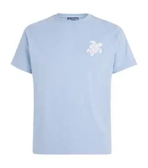 Vilebrequin Organic Cotton Embroidered T-shirt - Blue