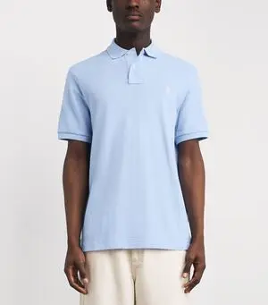 Polo Ralph Lauren Cotton Mesh Custom-fit Polo Shirt - Blue