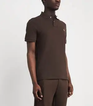 Polo Ralph Lauren Cotton Mesh Custom-fit Polo Shirt - Brown