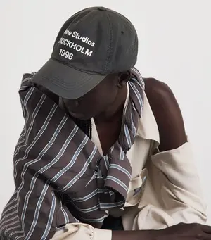 Acne Studios Cotton Logo Baseball Cap