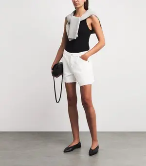 Still Here Raw Edge Denim Shorts