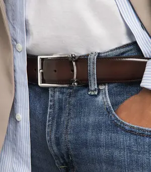 CHRISTIAN LOUBOUTIN Chambeliss Leather Belt