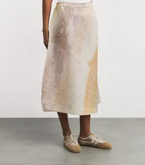 Issey Miyake Midi Skirt - Beige