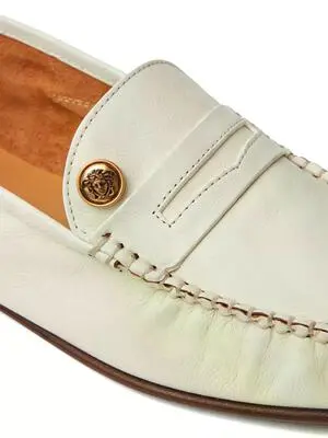 Versace Guanto Leather Loafers