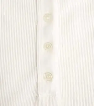 Citizens Of Humanity Varra Ribbed Henley T-shirt - Ivory