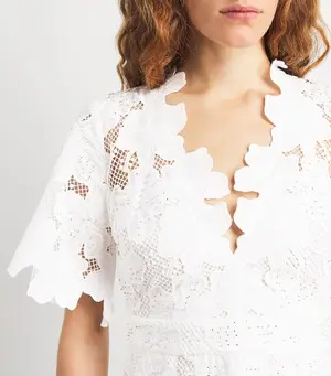 Sandro Guipure Lace Mini Dress