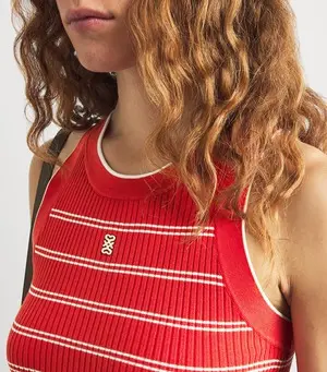 Sandro Ribbed Stripe Knit Tank Top