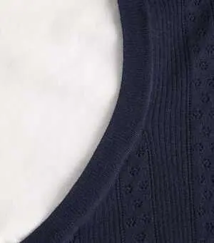 Sandro Pointelle Knit Layered Sweater
