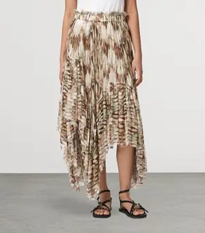 ALLSAINTS Printed Danae Maxi Skirt - Pink