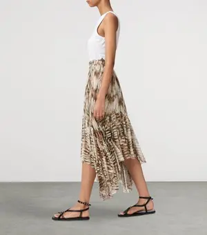 ALLSAINTS Printed Danae Maxi Skirt - Pink