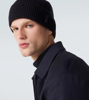 Giorgio Armani Ribbed-knit Cashmere Beanie