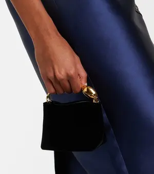 Erdem Velvet Top-handle Bag - Black