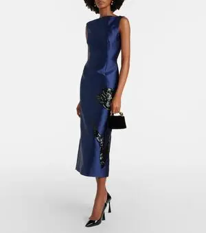Erdem Velvet Top-handle Bag - Black