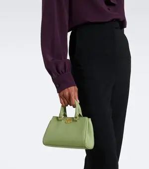 Valentino Garavani Vlogo Mini Leather Top-handle Bag