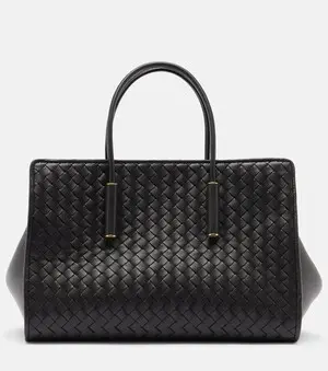 Bottega Veneta Barbara Small Intrecciato Leather Tote Bag - Brown