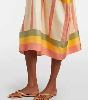 ERES Ice Striped Silk Twill Kaftan