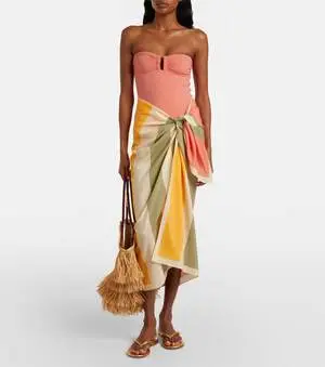 ERES Croquant Striped Cotton And Silk Beach Cover-up - Multicoloured