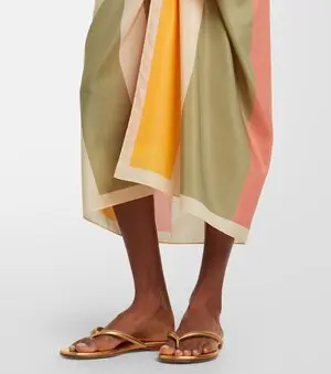 ERES Croquant Striped Cotton And Silk Beach Cover-up - Multicoloured