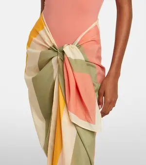 ERES Croquant Striped Cotton And Silk Beach Cover-up - Multicoloured