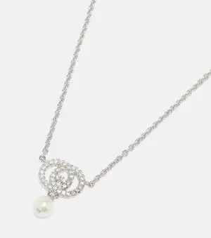 Gucci Interlocking G Embellished Pendant Necklace
