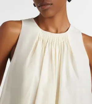 Loulou De Saison Liao Cotton And Silk Top