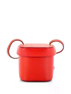 Celine Cuir Triomphe Box Bag - Red