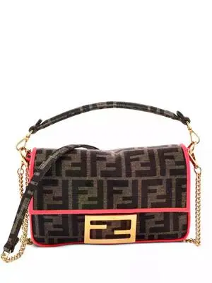 Fendi Baguette Bag Zucca Canvas Mini Crossbody Bag - Brown