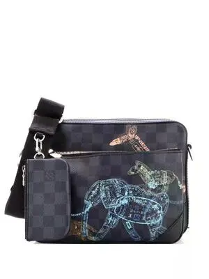 LOUIS VUITTON Trio Messenger Bag Wild Animals Damier Graphite - Black