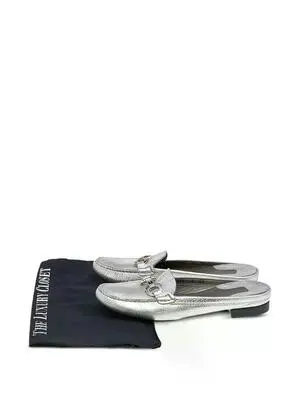 FERRAGAMO Gancini Leather Mules
