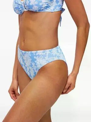 Heidi Klein Paisley-print Bikini Bottoms - Blue