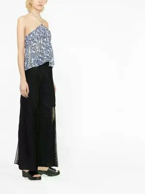 MARANT ETOILE Floral-print Halterneck Blouse