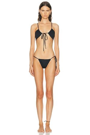 Attico Tie Bikini Set - Black