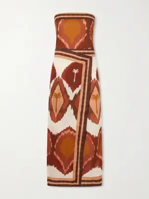 Johanna Ortiz Johanna Ortiz Printed Cotton-Poplin Midi Dress Multi