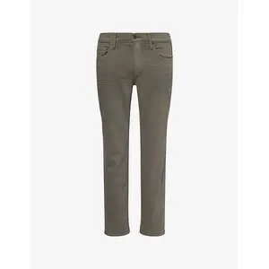 Paige Federal Slim Straight-leg Stretch-denim Jeans - River Moss
