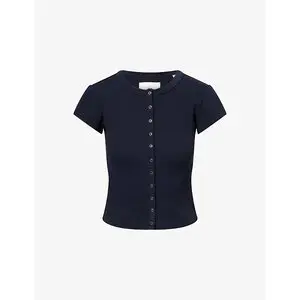 Citizens Of Humanity Ribbed Knit Top - Navy